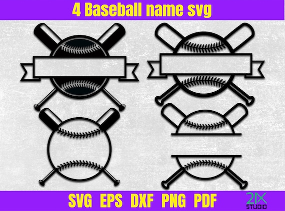 Baseball Name SVG Baseball Plate SVG Baseball SVG Files for - Etsy
