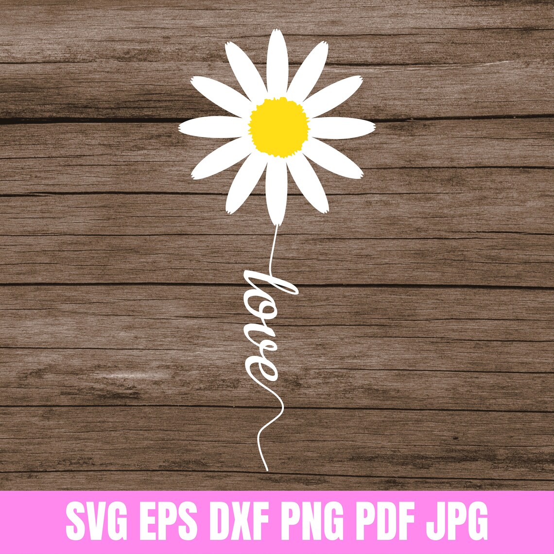 Faith Hope Love Svg daisy Svg Flower Svg Files for Cricut - Etsy