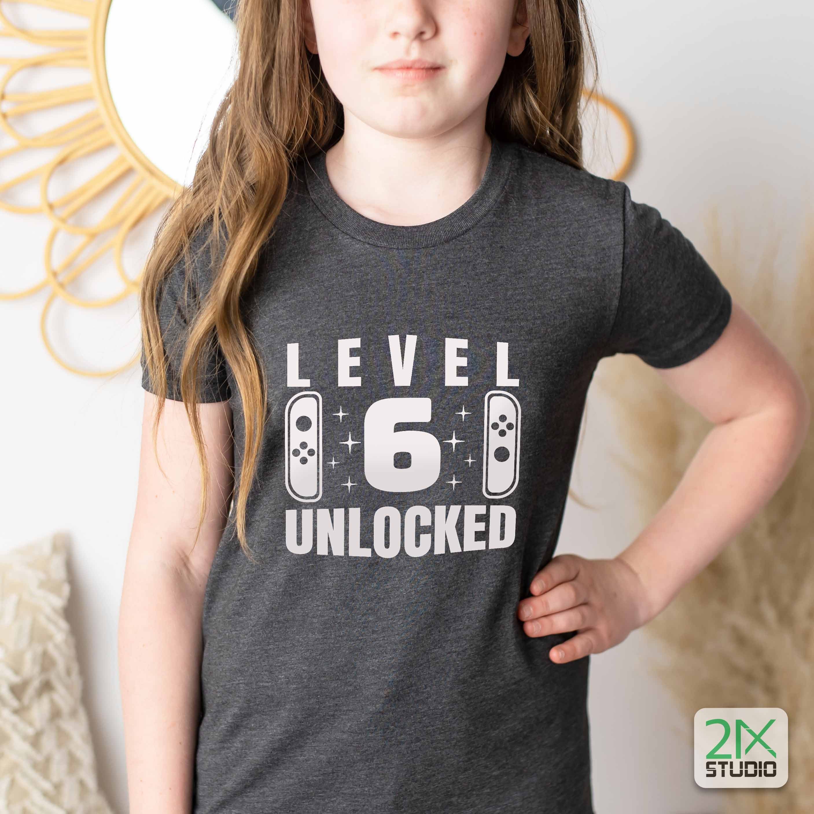 Level 6 Unlocked Birthday Svg 6th Birthday Gamer Svg 6th - Etsy