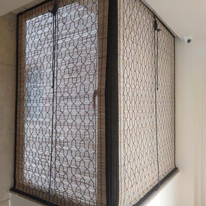 Bamboo Chik Shades Gilas Cross Thread Design Chik Handmade Bamboo ...