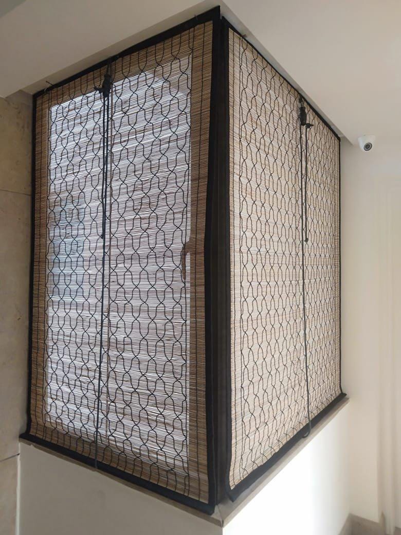 Bamboo Chik Shades Gilas Cross Thread Design Chik Handmade Bamboo ...