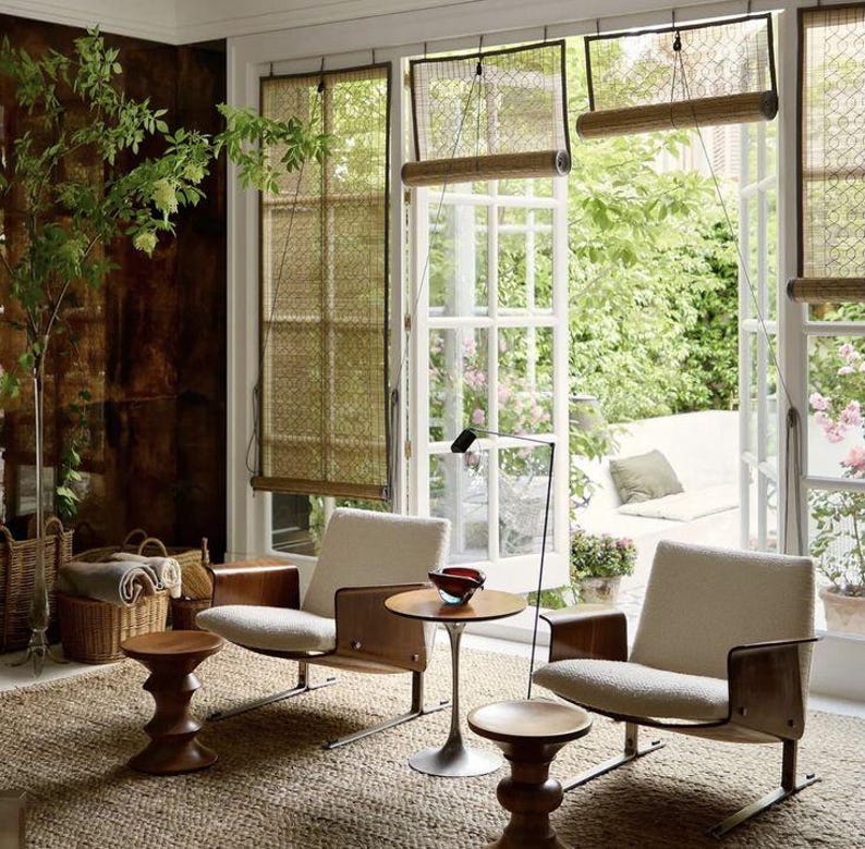 Bamboo Chik Shades Gilas Cross Thread Design Chik Handmade Bamboo ...