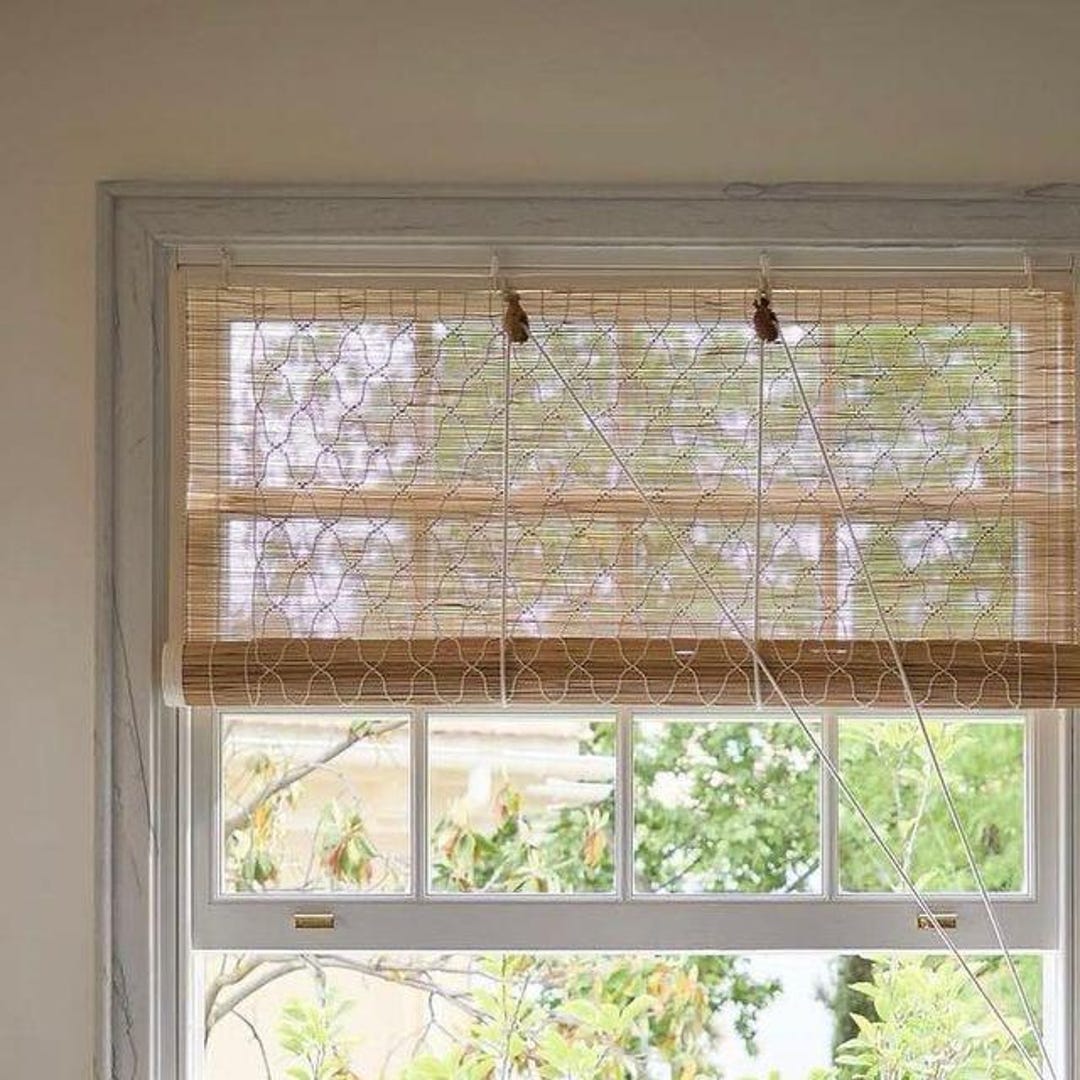 Bamboo Chik Shades Gilas Cross Thread Design Chik Handmade Bamboo ...