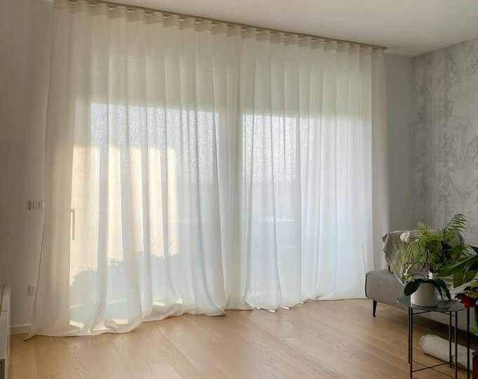 S-fold "lucky" Custom Sheers, Ripple Fold Style Sheer, Faux Sheer Linen ...