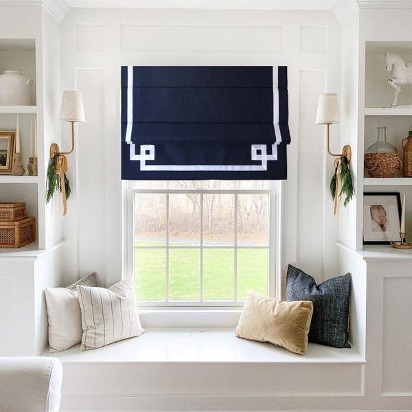 Greek Key Valance - Etsy