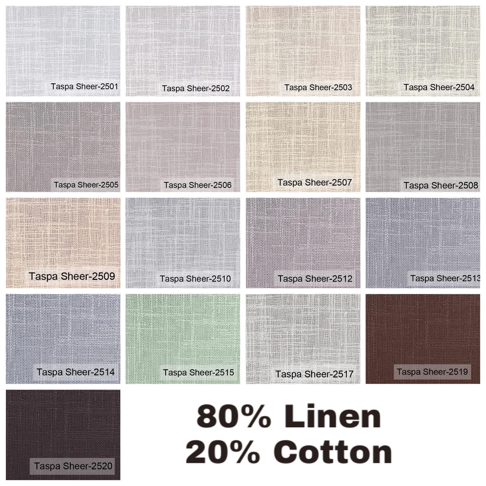 Wave Fold Custom Size Sheer Linen Curtains Ripple Fold Sheer Curtains S ...