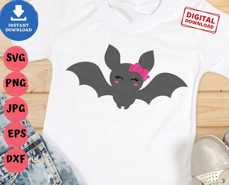 Cute Bat Girl Svg, Cute Bat Svg, Bat With Bow Svg, Cute Halloween Svg ...