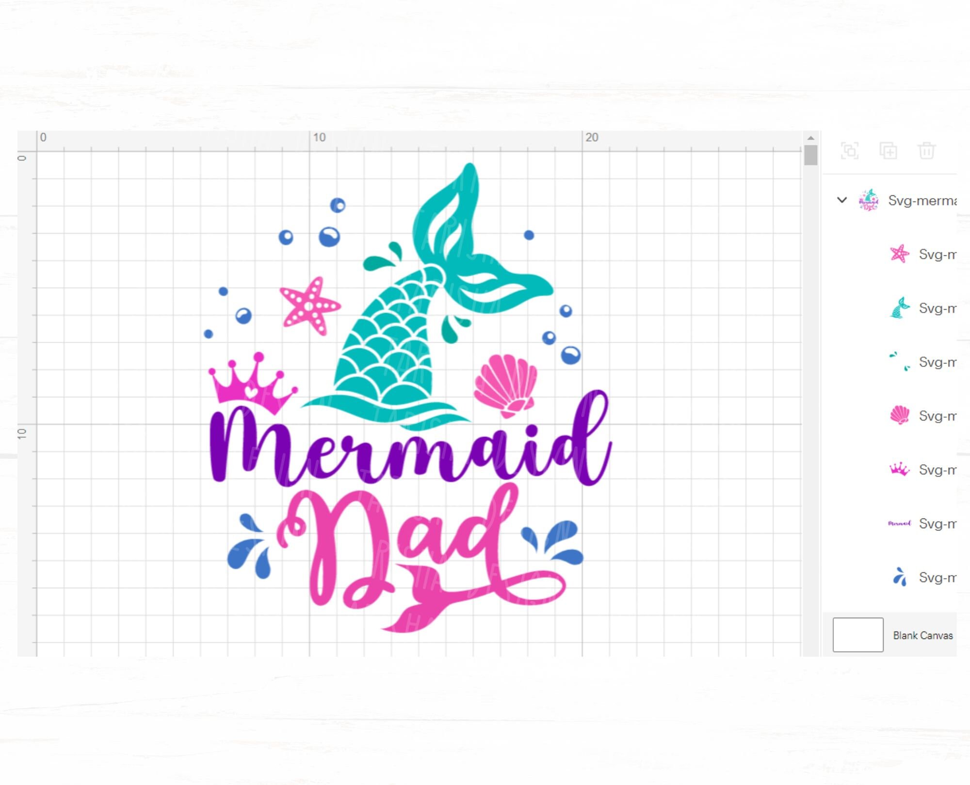 Mermaid Dad Svg, Kids Birthday Mermaid Svg, Mermaid Lover Svg, Mermaid ...