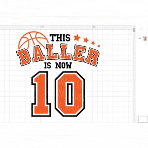 This Baller is Now 10 Basketball Svg, This Baller is Now 10 Svg ...