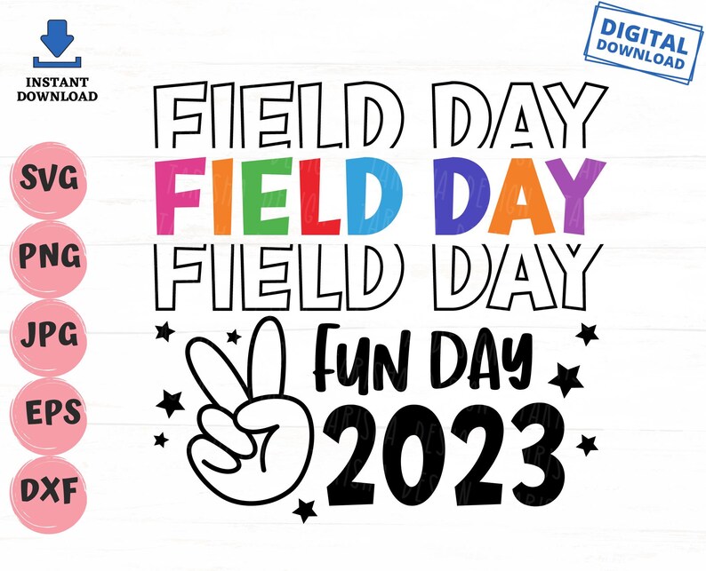 Field Day Fun Day 2023 Svg Funny Teacher Field Day Shirt Svg - Etsy
