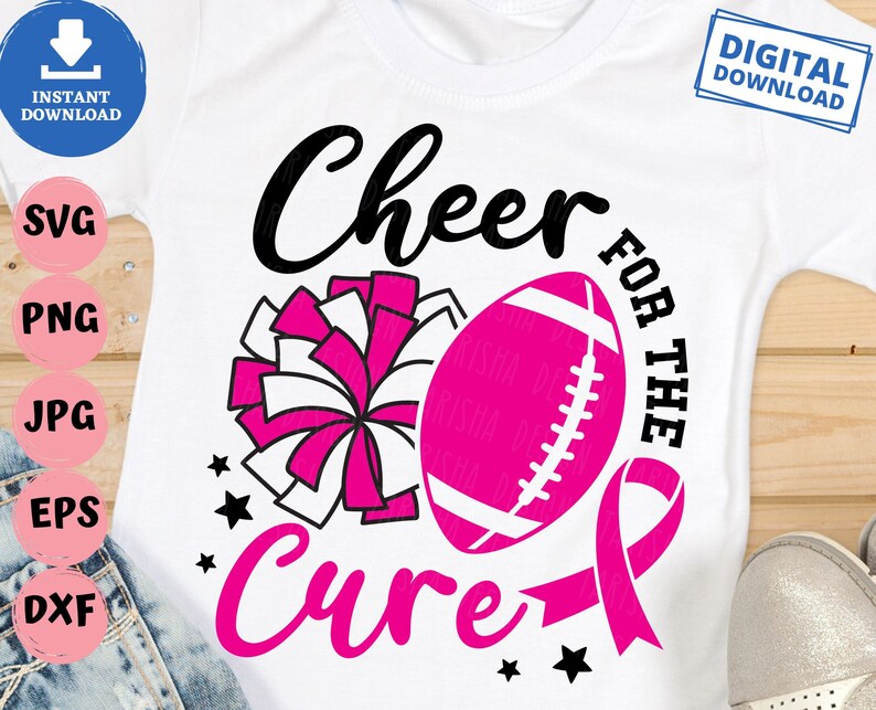 Cheer for the Cure Svg Cheer for the Cure Breast Cancer - Etsy