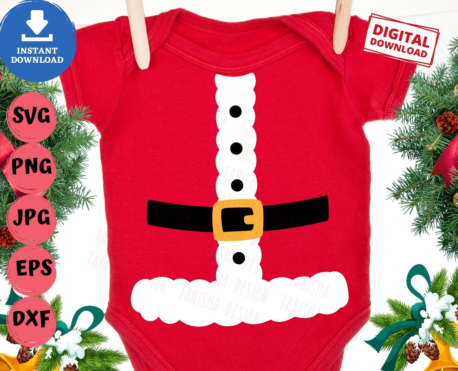 Santa Costume Svg Christmas Santa Costume Svg Santa Suit | Etsy