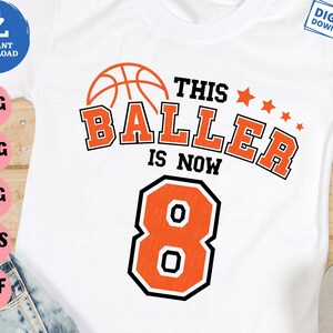 This Baller is Now 8 Basketball Svg, This Baller is Now 8 Svg ...