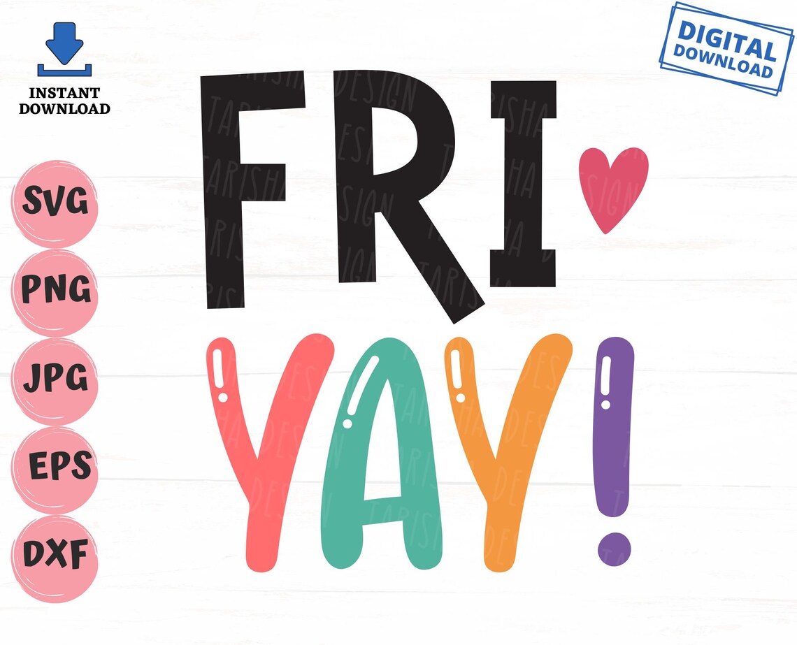 Fri Yay Svg Fri Yay Teacher Svg Funny Teacher Svg Friday - Etsy