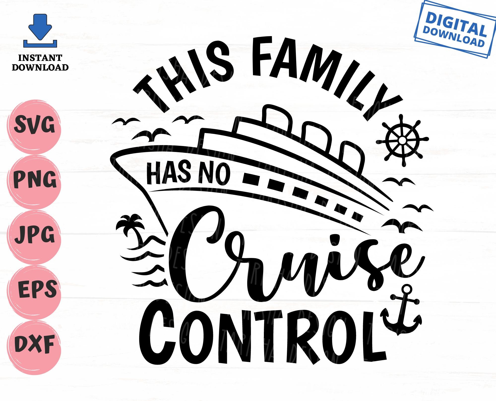 This Family Has No Cruise Control Svg, Family Cruise Matching Shirt Svg ...