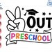 Peace Out Preschool Svg Preschool End of School Svg Pre-k - Etsy