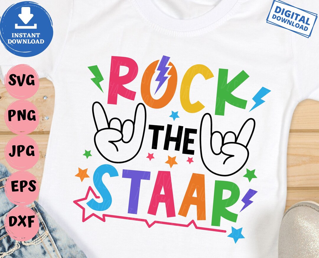 Rock the STAAR Svg, Funny Test Day Svg, Funny School Exam Svg, Funny ...