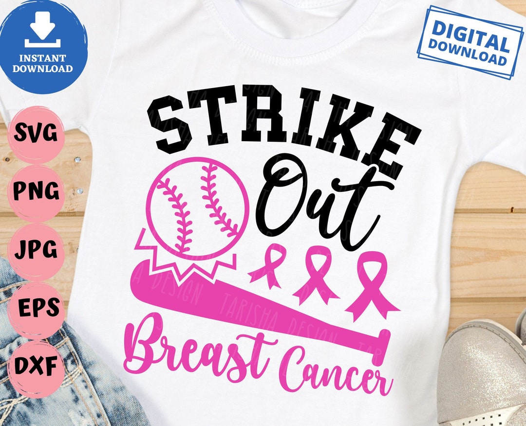 Strike Out Breast Cancer Svg, Strike Out Breast Cancer Breast Cancer ...