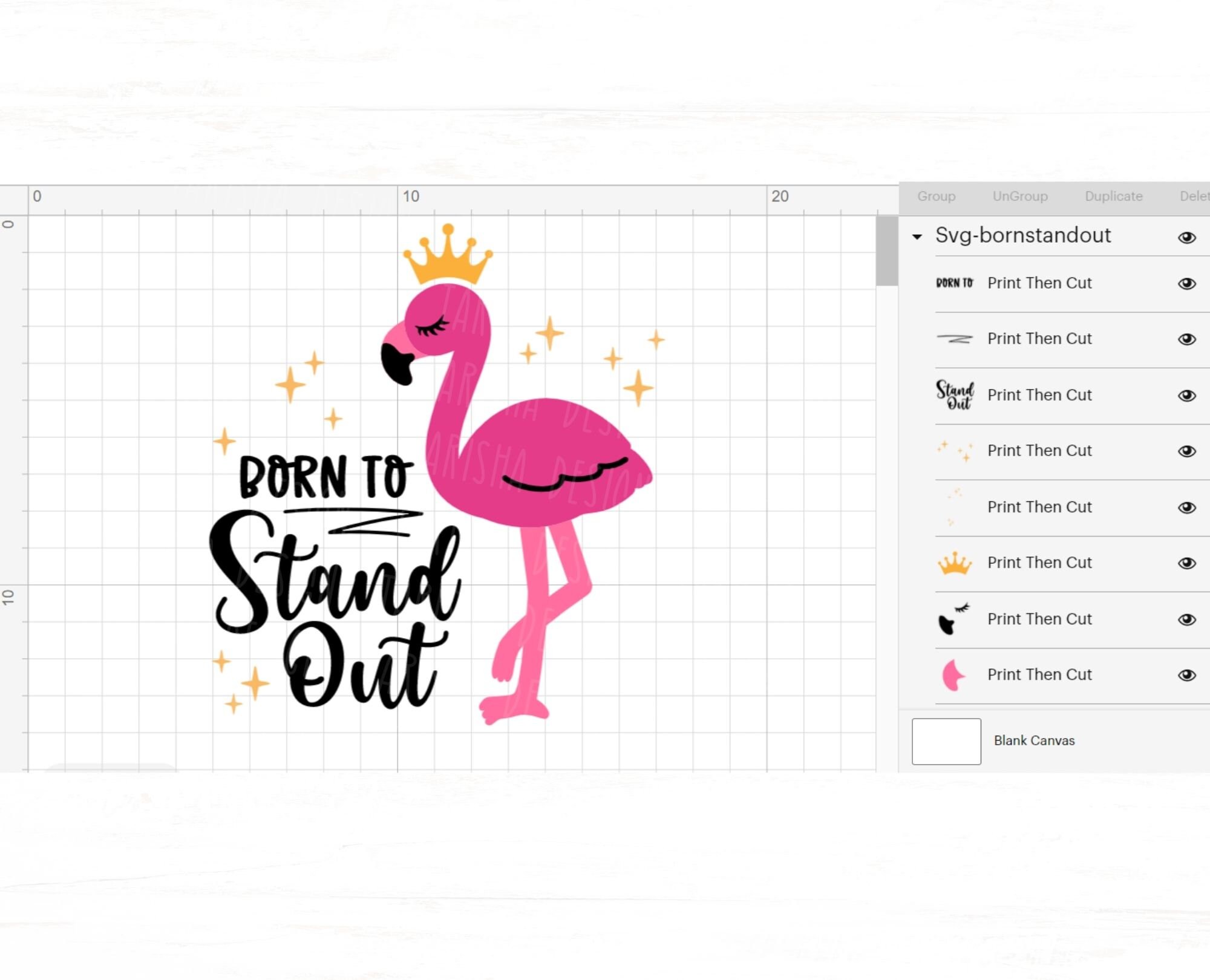 Born to Stand Out Svg Cute Flamingo Svg Flamingo Quotes Svg - Etsy ...