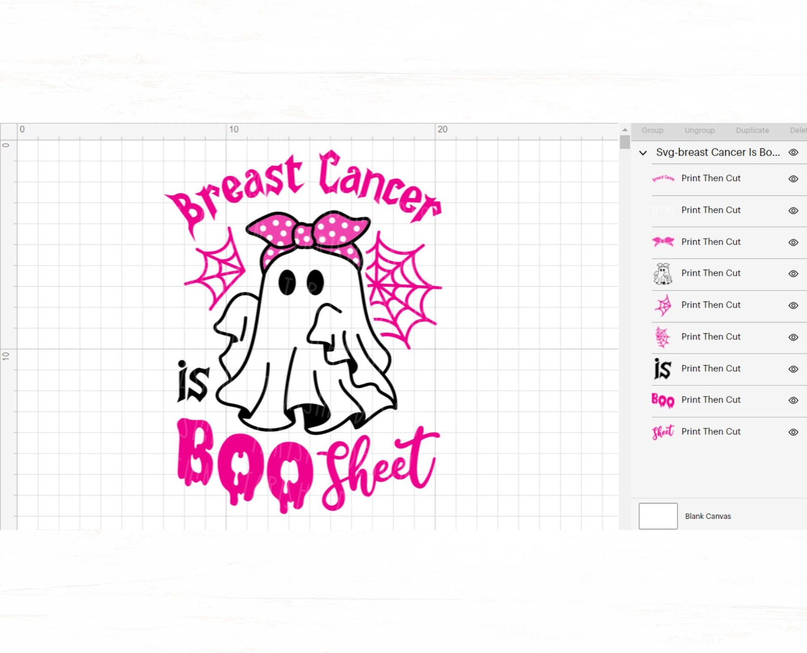 Breast Cancer is Boo Sheet Svg Breast Cancer Awareness Svg - Etsy