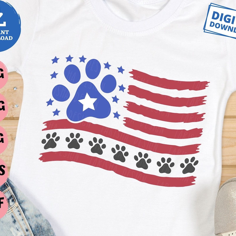 Dog Paw Flag - Etsy
