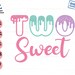 Two Sweet Svg, Girl 2nd Birthday Svg, Baby Girl Birthday Donut Svg ...