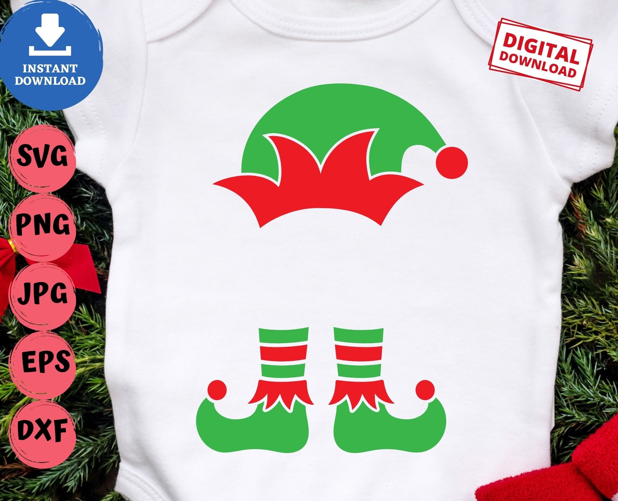 Elf Split Name Frame Svg, Elf Christmas Svg, Elf Svg, Elf Monogram ...