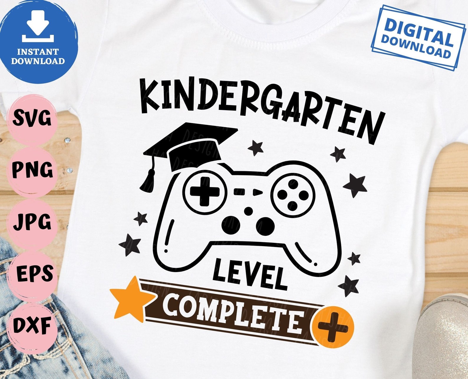 Kindergarten Level Complete Svg Gamer Graduate Svg Video - Etsy