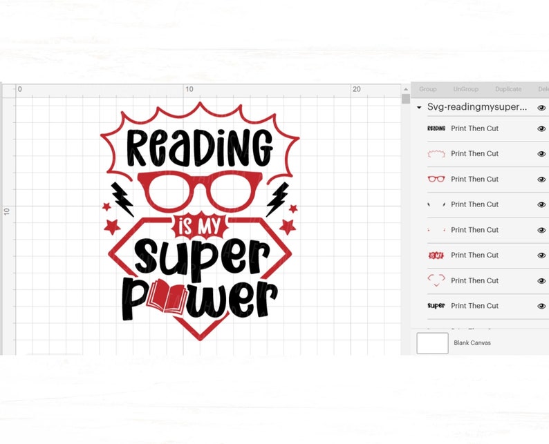 Reading is My Superpower Svg Book Lover Svg Reading Books - Etsy