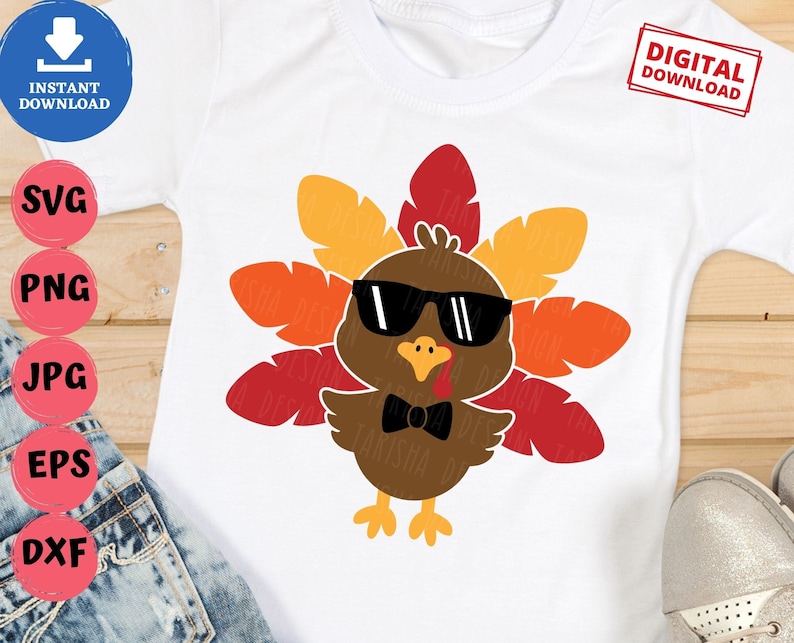 Boy Turkey Svg Cute Turkey Svg Baby Turkey Svg Boy | Etsy