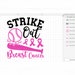 Strike Out Breast Cancer Svg, Strike Out Breast Cancer Breast Cancer Baseball Svg, Breast Cancer ...