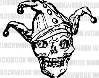 Jester Skull Svg - Etsy
