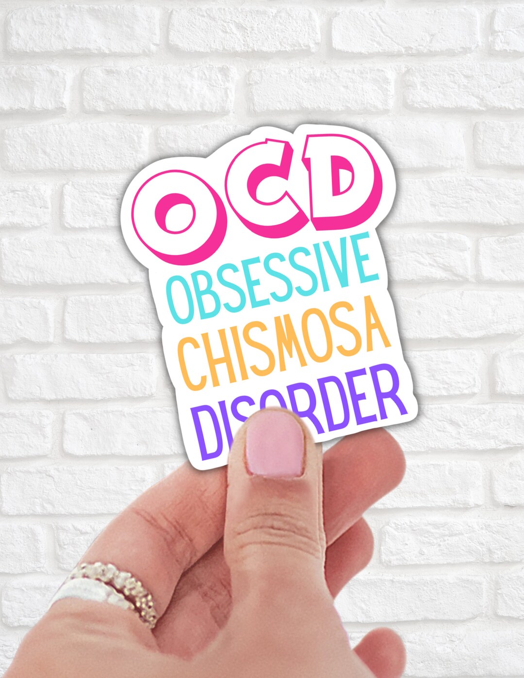 OCD Chismosa Disorder Sticker, Funny Latina Sticker, Spanish Decal ...