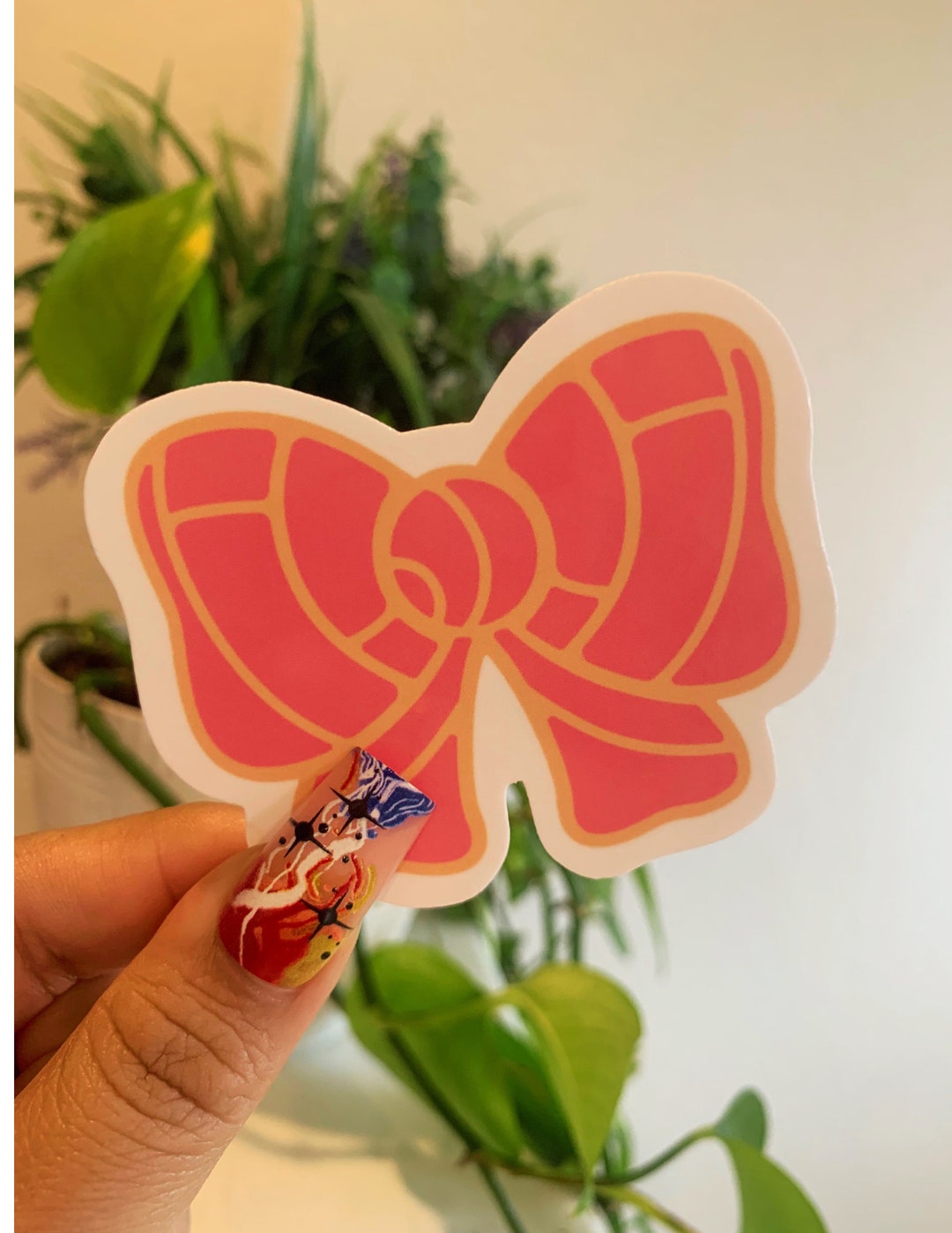 Concha Bread Bow, Latina Stickers, Laptop Decals - Etsy