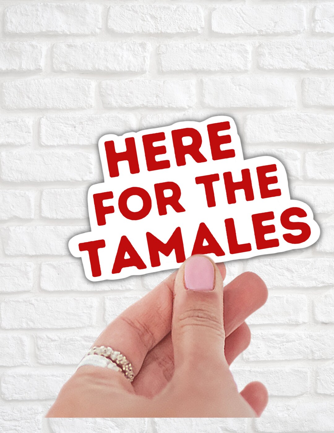 Here for the Tamales Funny Christmas Sticker,latina Sticker,laptop ...