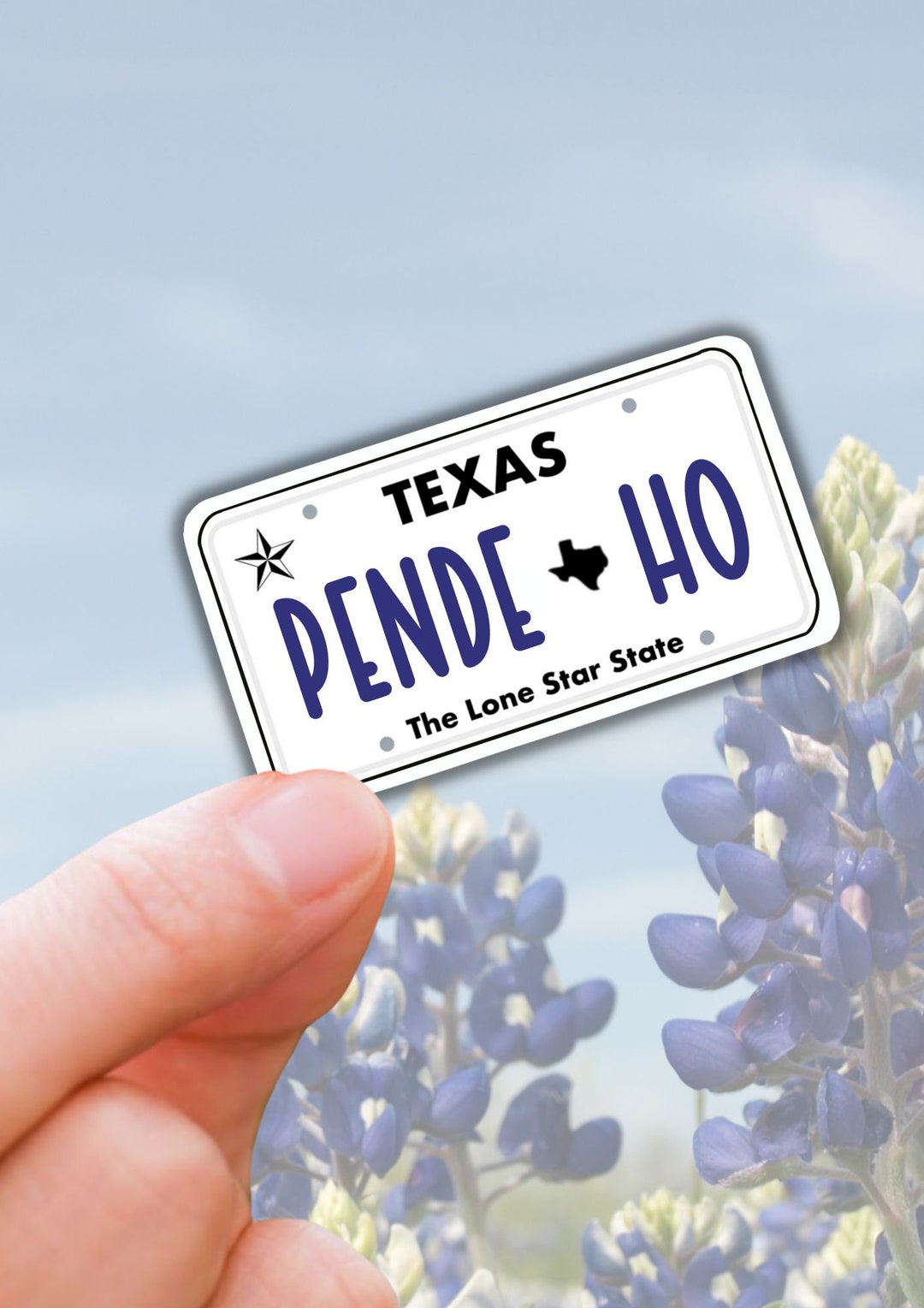 Pendejo Texas Plate Sticker,mexican Phrases,latina Sticker, Water ...