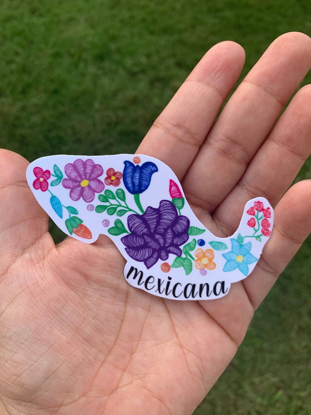 Mexicana Sticker, Latinx Stiicker, Latina, Spanish, Floral, Vinyl ...
