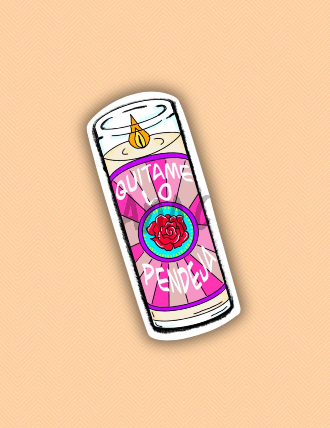 Veladora Sticker,pendeja Funny Sticker,latina Sticker, Vinyl Sticker ...