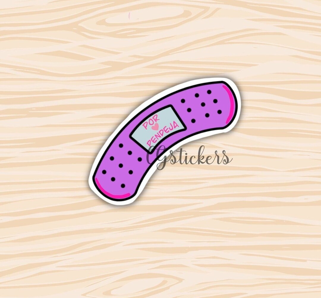 Por Pendeja Band Aid Vinyl Sticker, Sarcastick Stickers, Funny Sticker ...