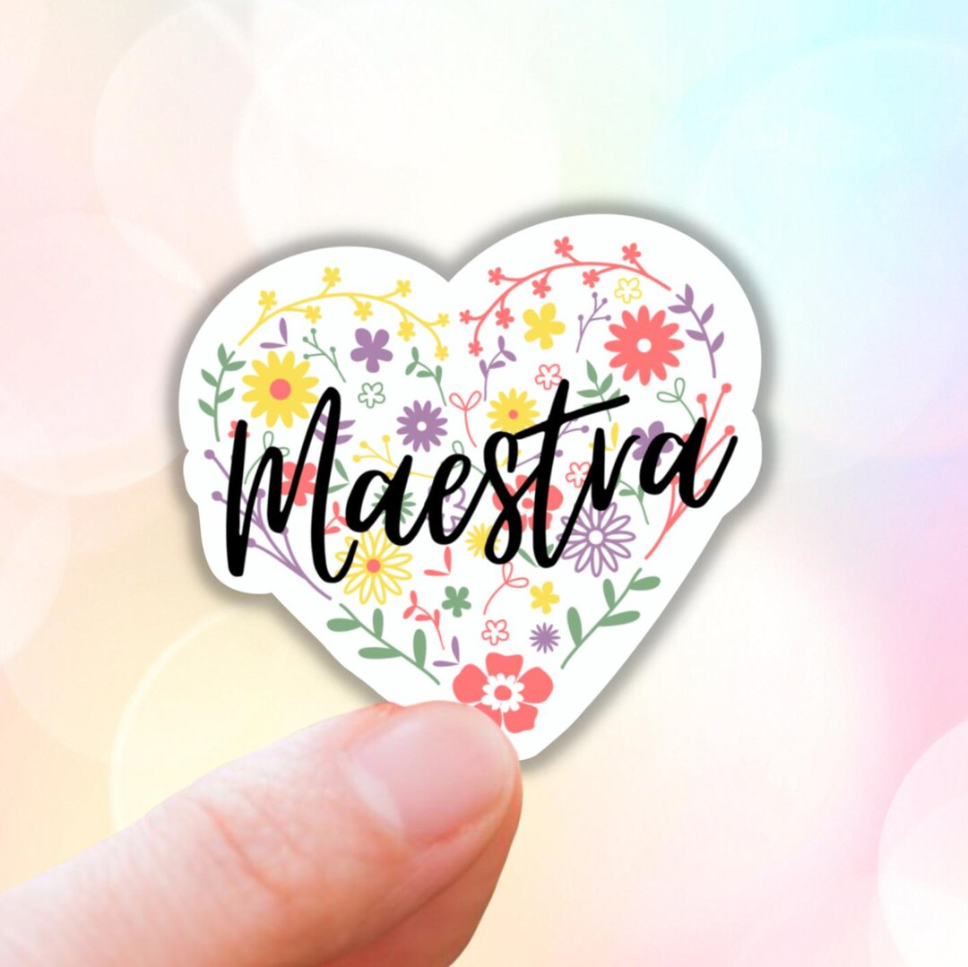 Maestra Vinyl Sticker,latina Sticker, Vinyl Stickers, Laptop Decals ...