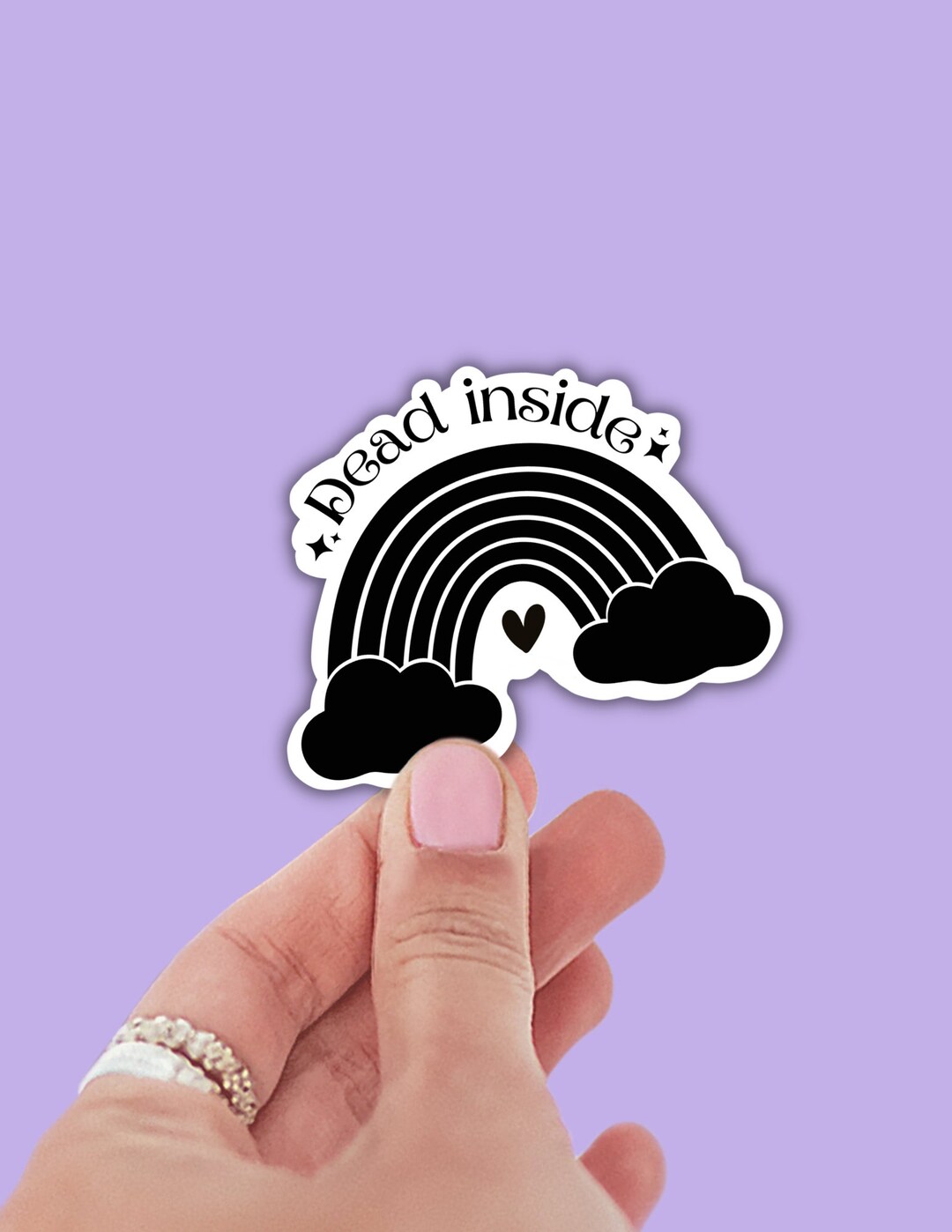 Dead Inside Sticker Funny Dark Sticker Dead Inside Sticker - Etsy