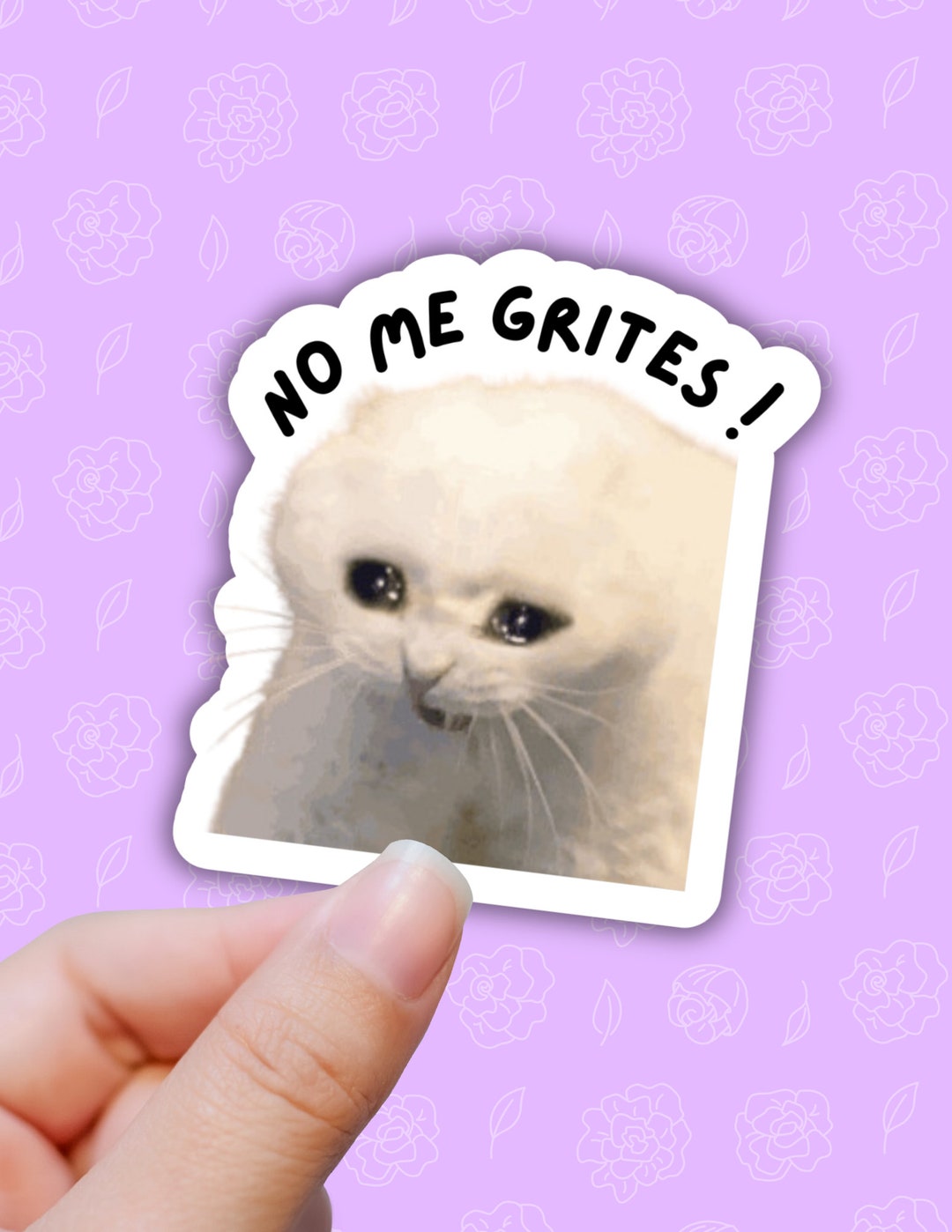 No Me Grites Funny Sticker, Cat Meme Sticker, Spanish, Latinx Sticker ...