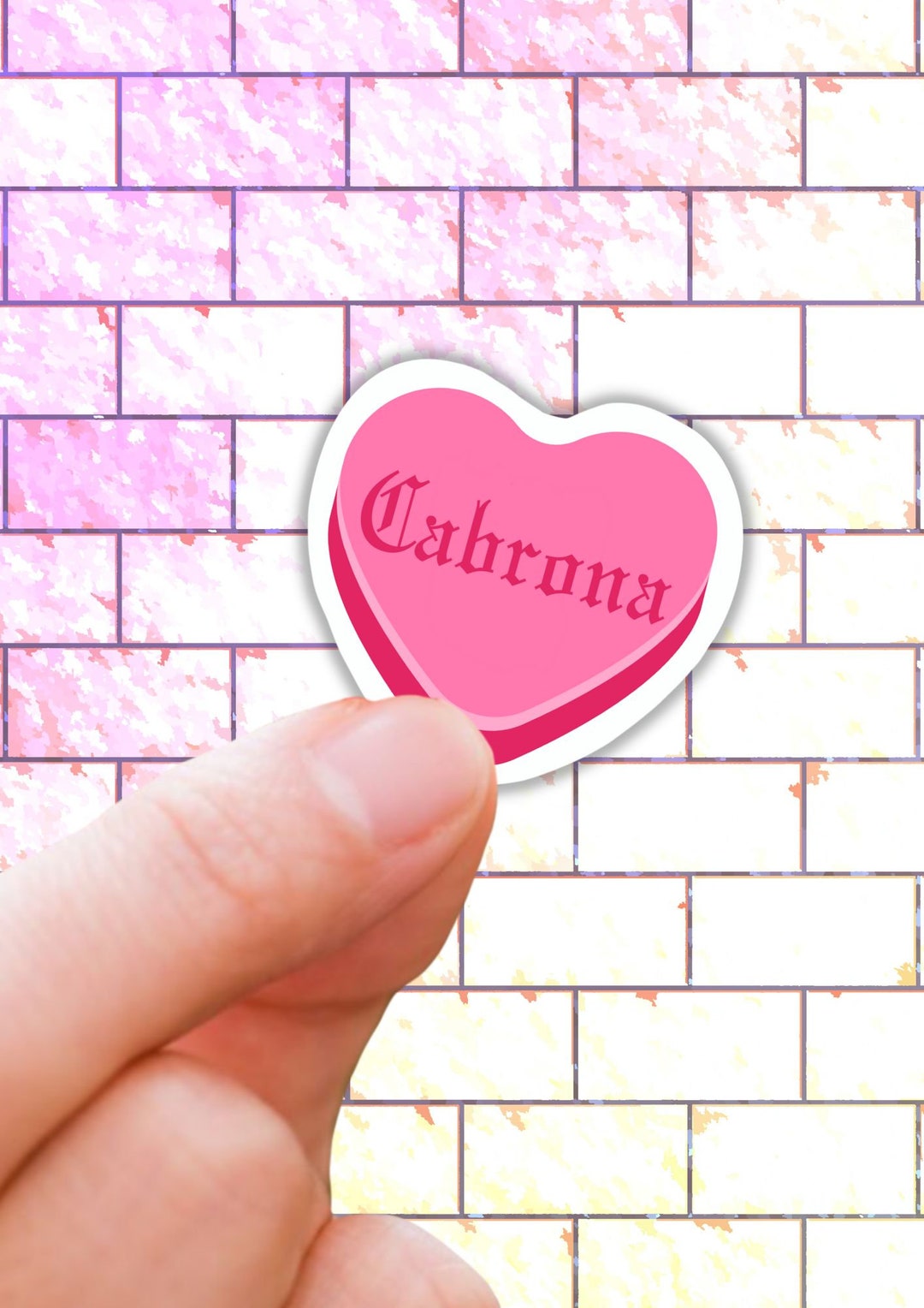 Cabrona Heart Vinyl Sticker, Latina Stickers, Decals for Laptop ...