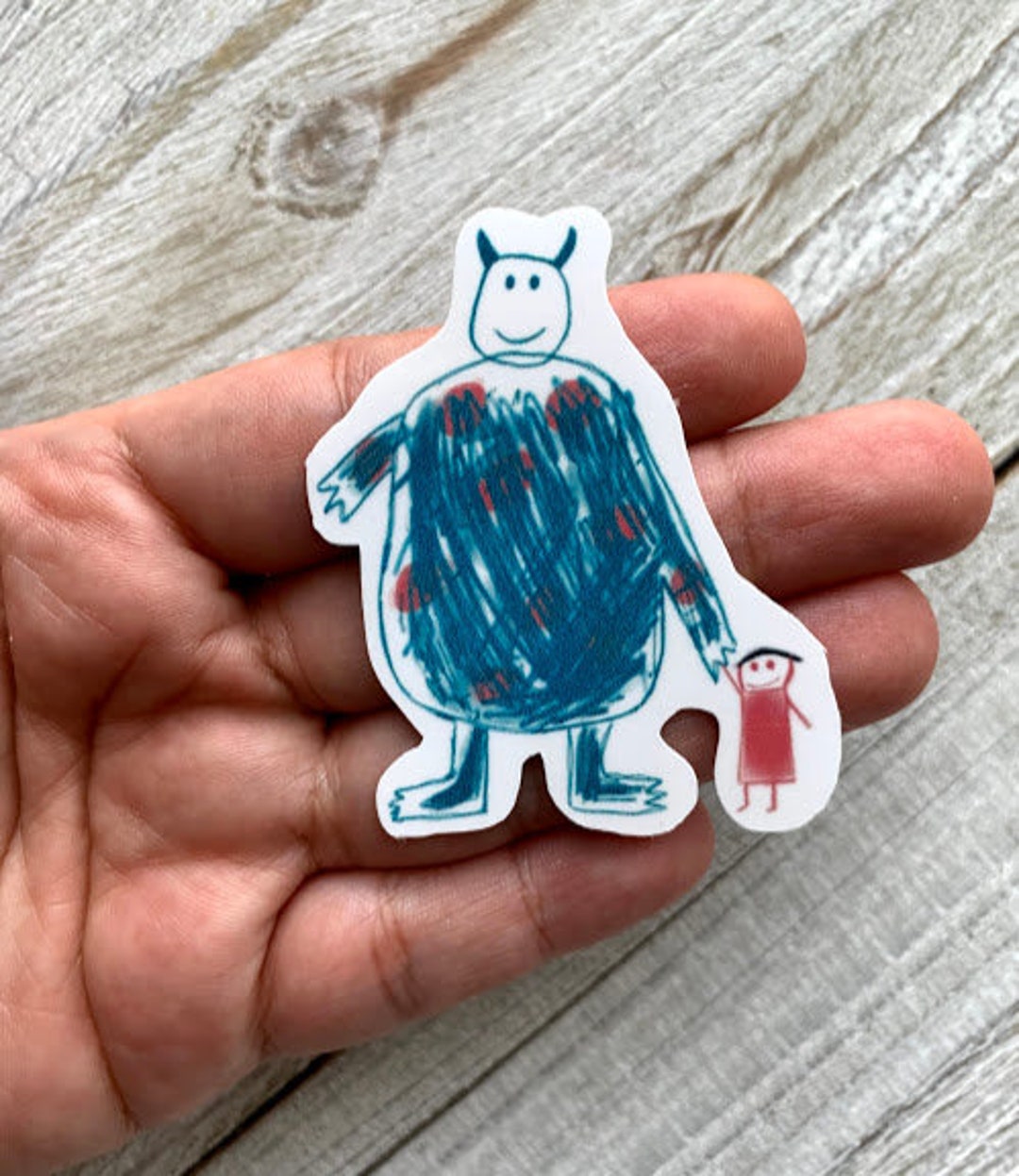 Monster Cartoon Character Waterproof Sticker/sticker for - Etsy