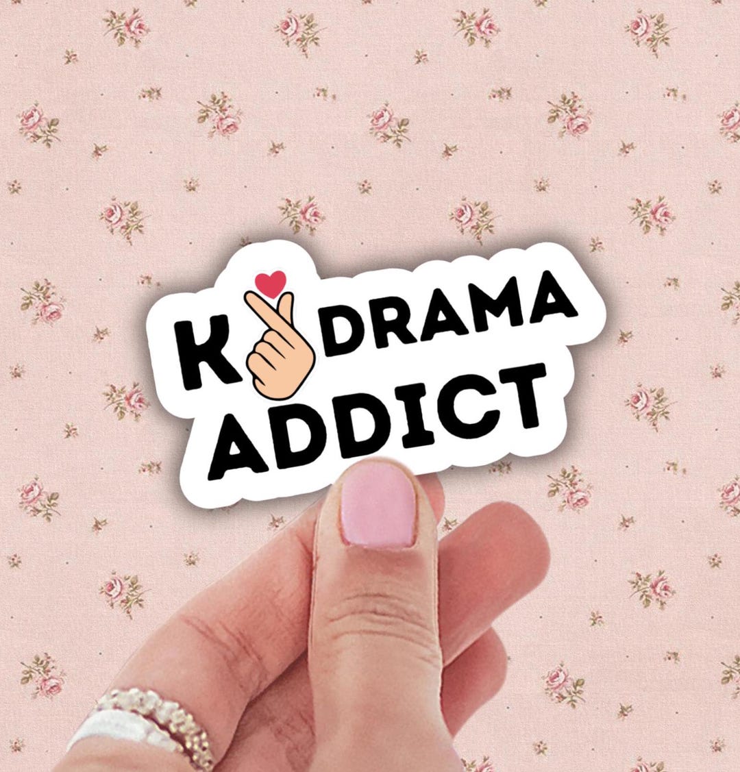 Kdrama Addict Sticker Funny Korean Sticker,korean Drama,kpop,funny ...