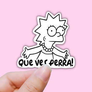 Que Me Ves Perra Funny Latina Sticker, Laptop Decals - Etsy