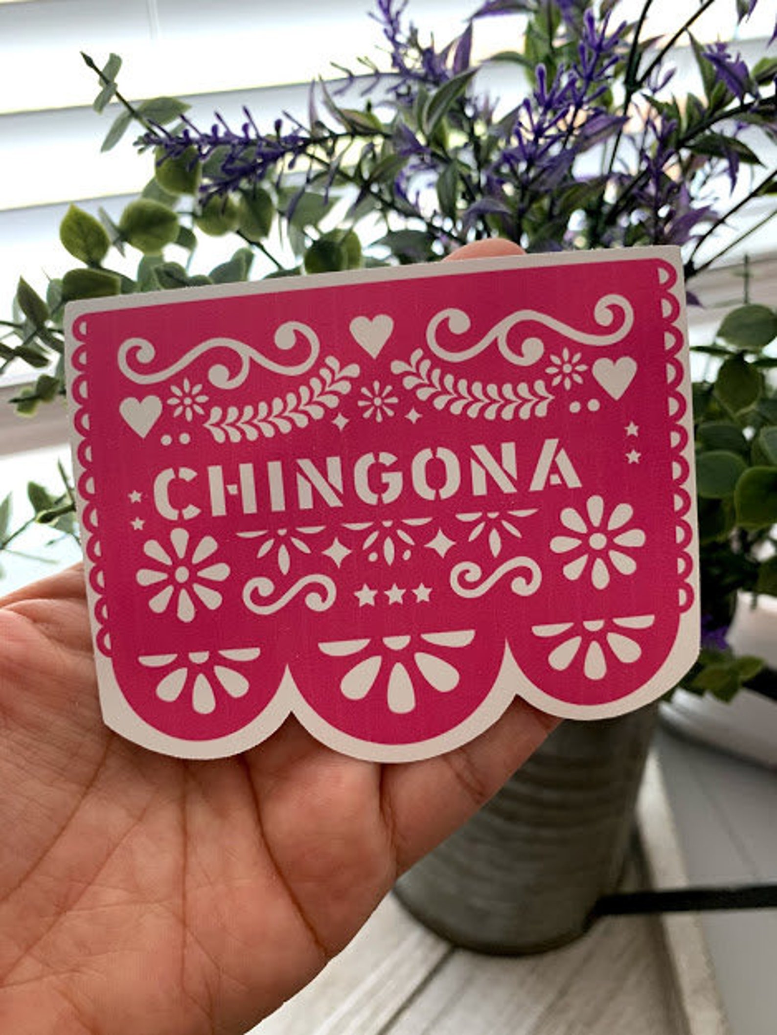 Chingona Sticker Papel Picado Sticker Water Bottle Sticker - Etsy