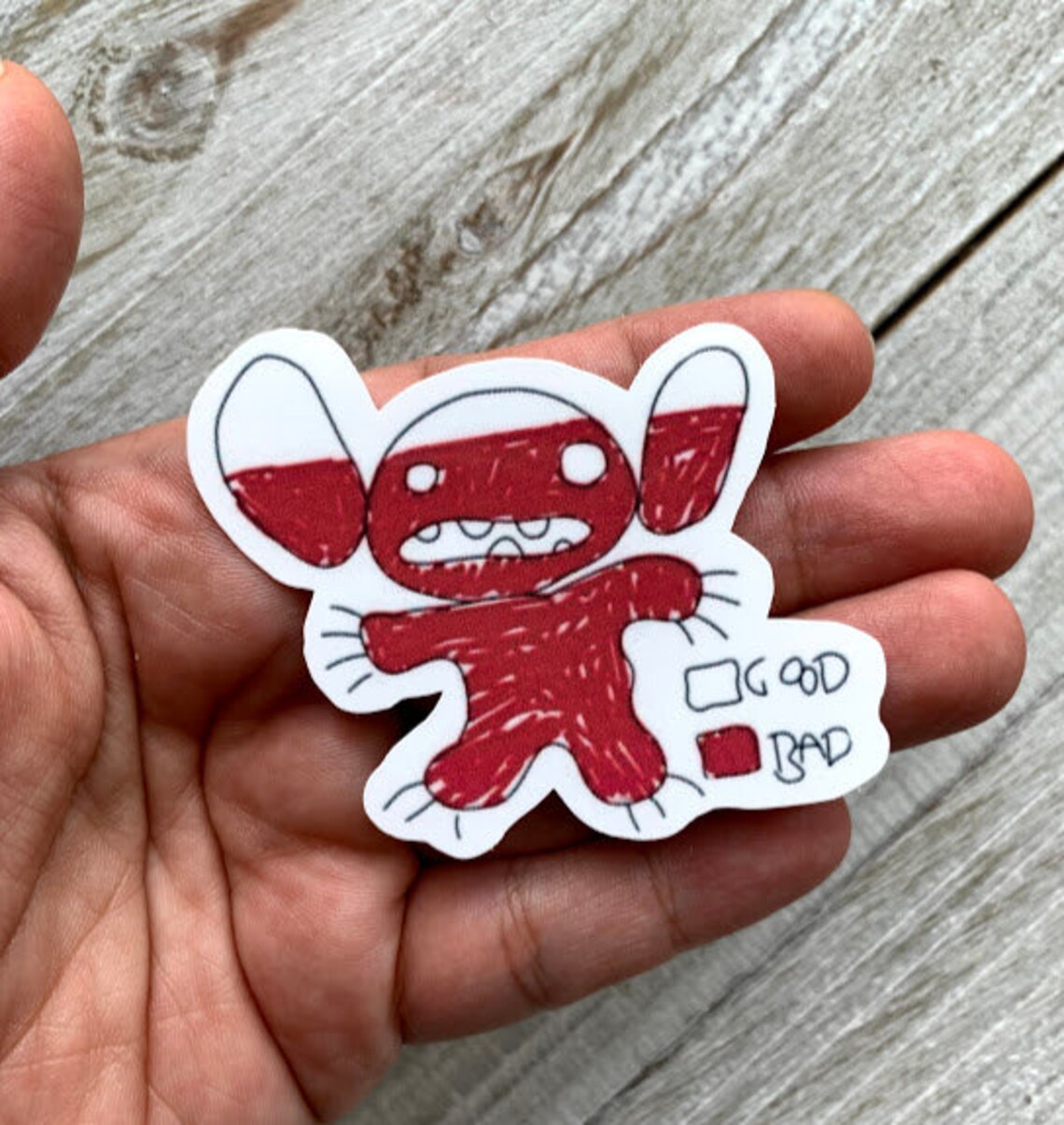 Evil Cartoon Character Waterproof Sticker/sticker for - Etsy
