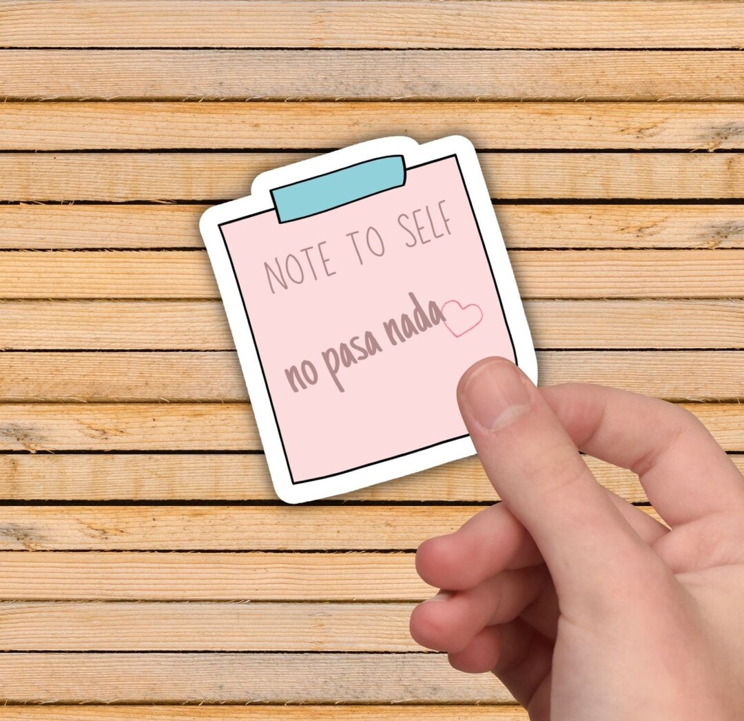 Note to Self Sticker, Spanish Quote Stickers, Water Bottle Stickers ...
