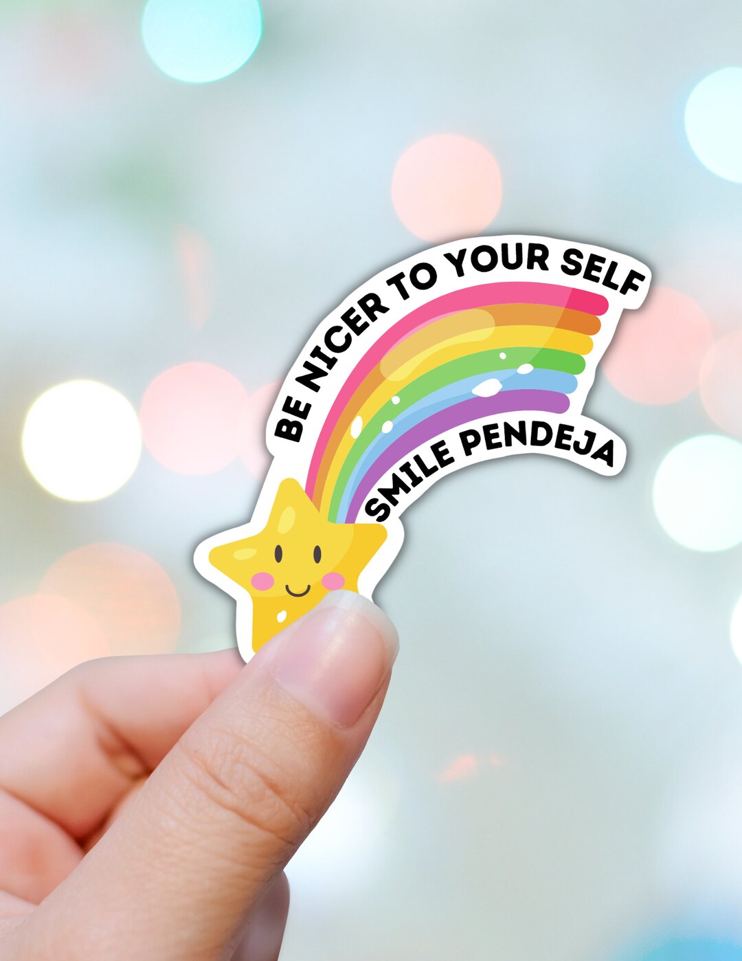 Be Nicer to Your Self Funny Sticker,latina Stickers, Laptop Decals ...